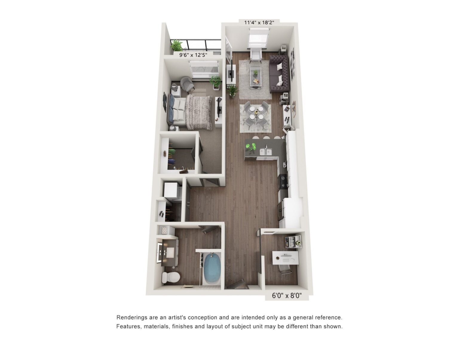 Floor Plans | Studio, 1, 2 & 3 Bedroom Apartments in DTC